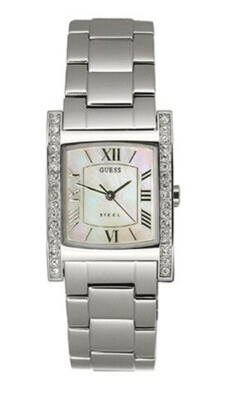 Guess Women's Mother of Pearl Dial Stainless Steel Watch G10145L | eBay