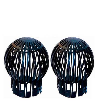 2PC DOWN PIPE LEAF GUARD GUTTER BALLOON FILTERS PREVENT BLOCKAGE DEBRIS ...