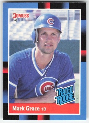 Mark Grace Rookie Chicago Cubs 1988 Donruss #40c 61137 | eBay