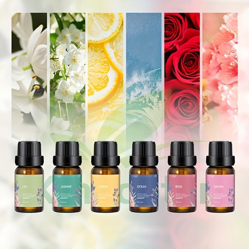 Pure Aromatherapy Oil Set Lasting Fragrance Diffuser Oil For Yoga ...