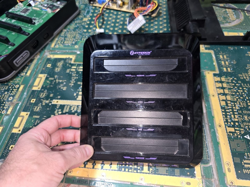 Hyperkin Retron 5 Top Cartridge Slot Cover w/Flaps & Springs ONLY-Good ...