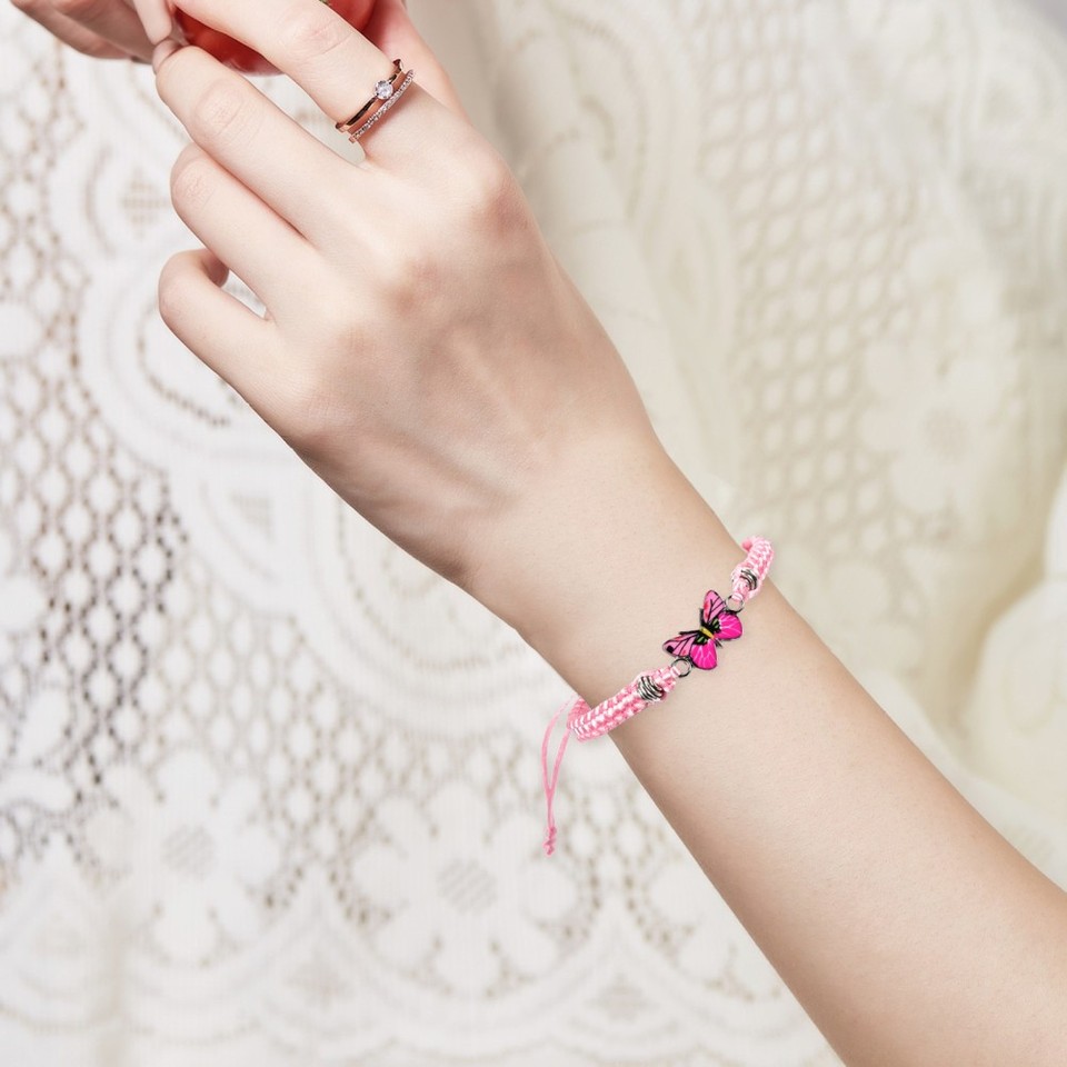 Girl Woven Bracelet Butterfly Adjustable Jewelry for Girls | eBay Australia