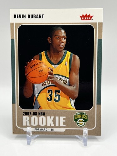 2007-08 Kevin Durant Fleer #212 Rookie Card RC Seattle Supersonics ...