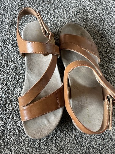 Wear Ever Talyn Womens Brown Wedge Sandals Shoes Size 6 | eBay
