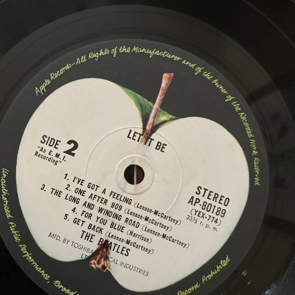 The Beatles Let It Be LP Japanese 🇯🇵 Gatefold Luroc sheet AP80189 VG+ ...