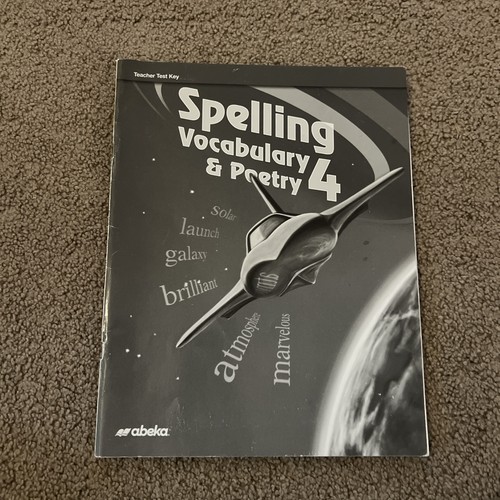 Abeka Spelling Vocabulary + Poetry 4 Teacher Test Key | eBay