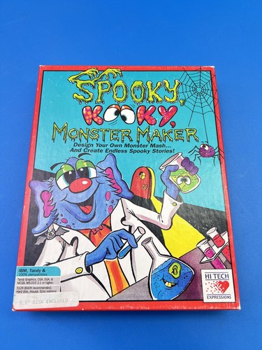 Spooky Kooky Monster Maker PC game 3.5 inch disk from 1992 design ...