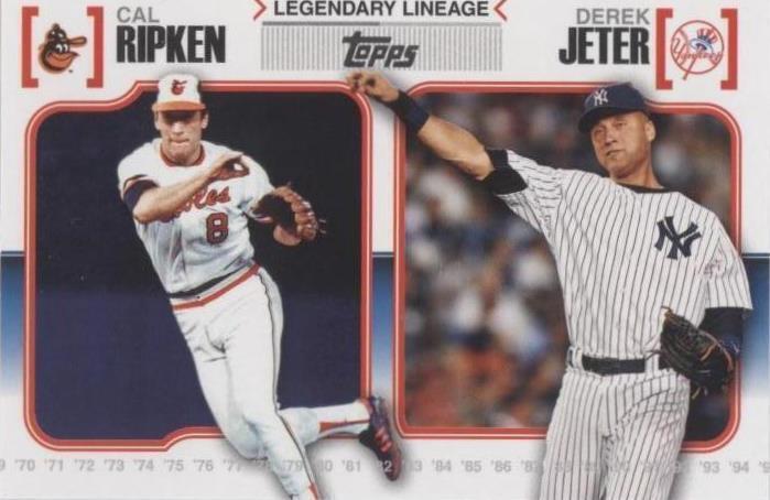 2010 Topps - Legendary Lineage Derek Jeter, Cal Ripken #LL17 for sale ...