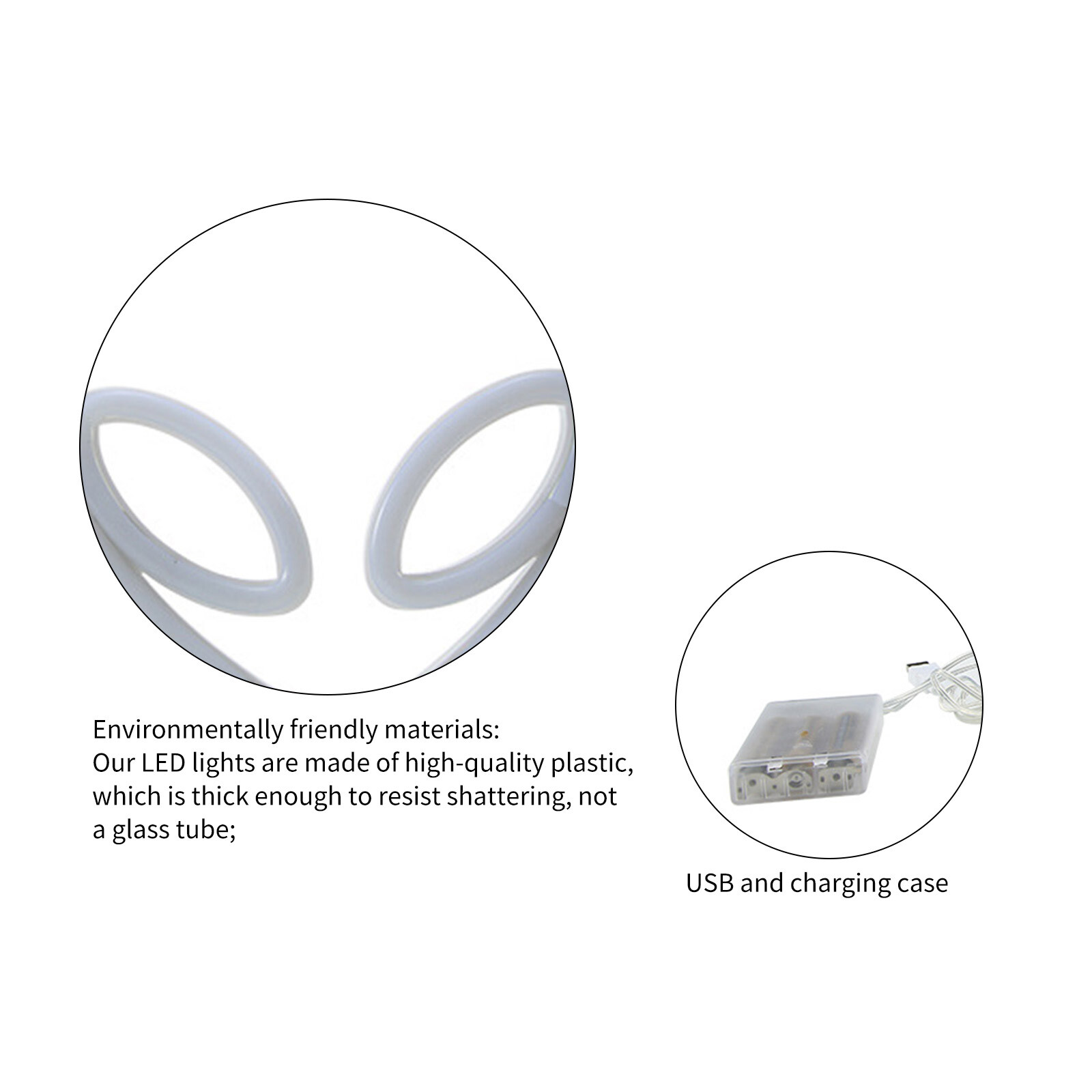 LED Alien Neon Signs Light Wall Decor Art for Bedroom Halloween (Blue ...