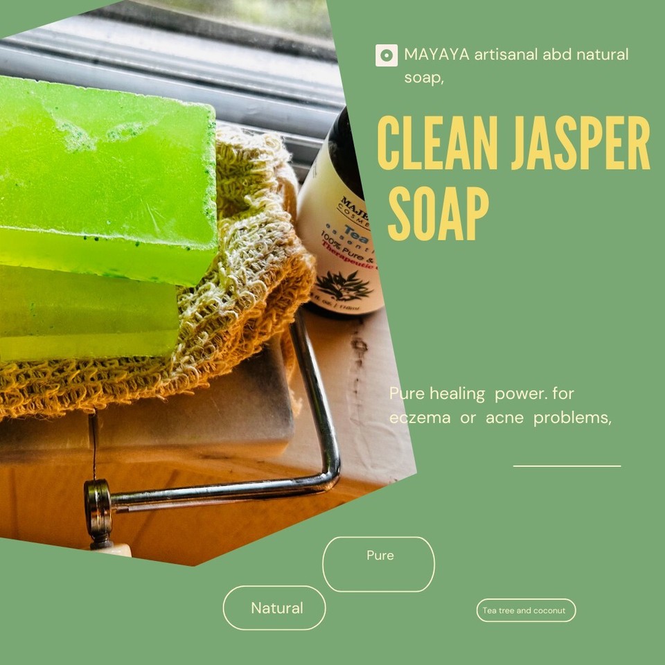 Artisan CLEAN JASPER Soaps, Melaleuca Oil, Aloe Vera, Honey, Anti-Acne (4 soaps) | eBay