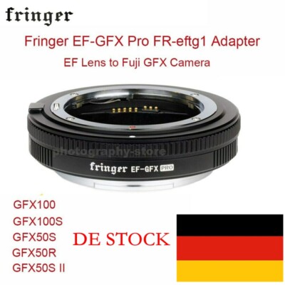 Fringer EF-GFX Pro Canon EF Mount Lens Adapter to Fuji GFX GFX100S ...