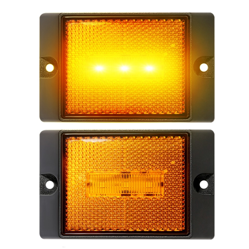 LED Trailer Light Kit Stop Turn Tail Lights Brake Running Light Red ...