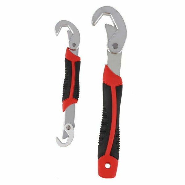 2pc Snap'n Grip Adjustable Wrench Spanner 9-32mm Universal Quick Multi ...