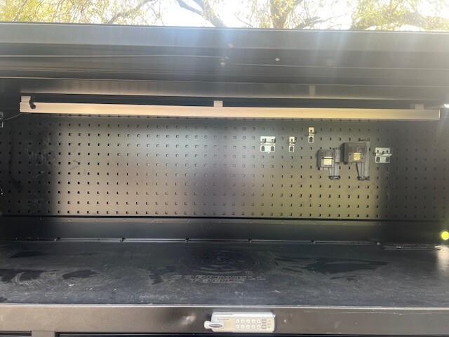 Cornwell 76 ProSeries Matte Black with hutch, locker, and keyless locks ...