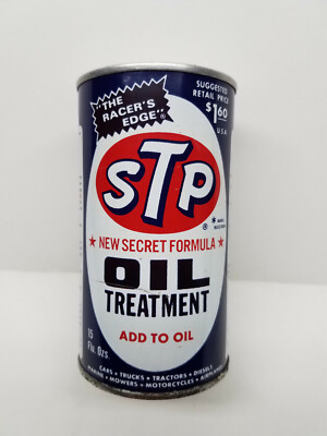 Vintage STP Oil Treatment 1971 15 oz. Pop Top Can Sealed Collectible ...