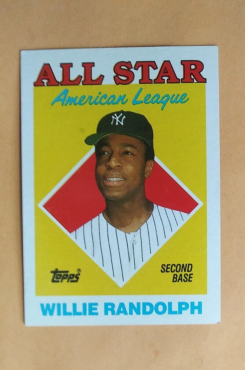1988 Topps Baseball Card Willie Randolph New York Yankees #387 | eBay