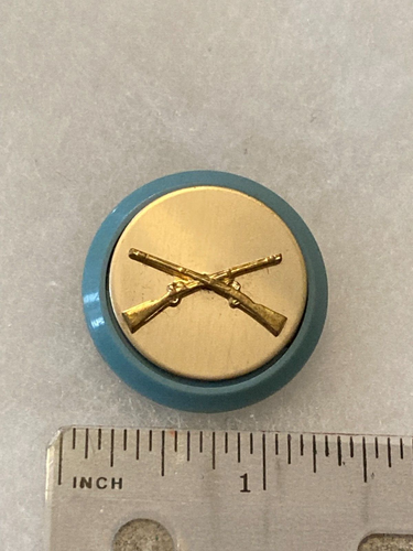 Authentic US Army Infantry Regiment Enlisted Disc Insignia 1H | eBay