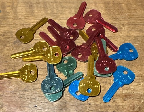 Cole NA5 Key Blank National locksmith USA VINTAGE FREE SHIPPING! Color ...