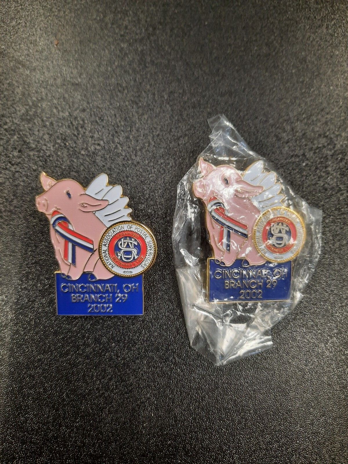 Cincinnati OH Branch 29 2002 USPS NAPS Pig Pin 1-1/2"x1-1/8" Post ...