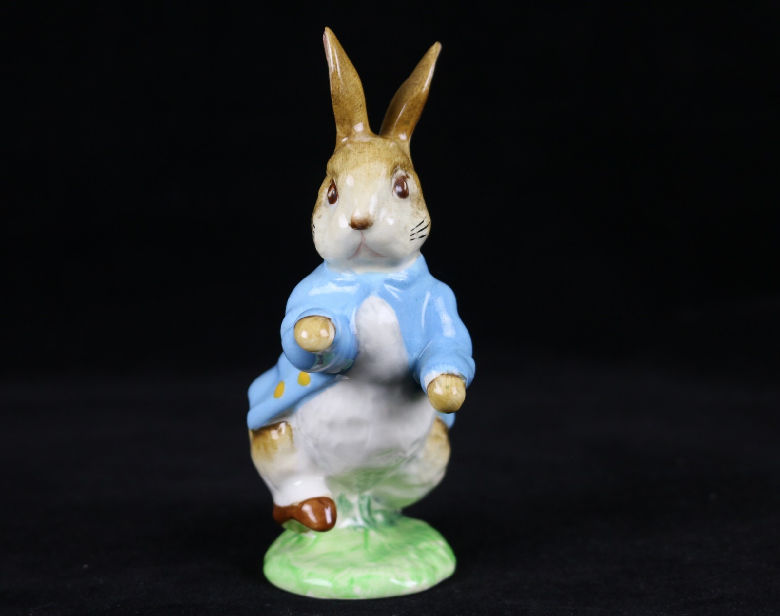 Beatrix Potter Peter Rabbit Beswick Figurine Gold Oval BP2 | eBay