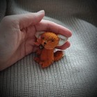 Teddy fox. Handmade toy fox. Plush fox red. OOAK stuffed animals ...