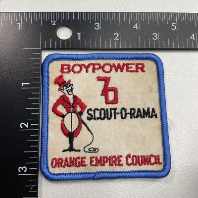 Vtg Rough Shape 1976 BOYPOWER SCOUT-O-RAMA ORANGE EMPIRE Boy Scouts ...