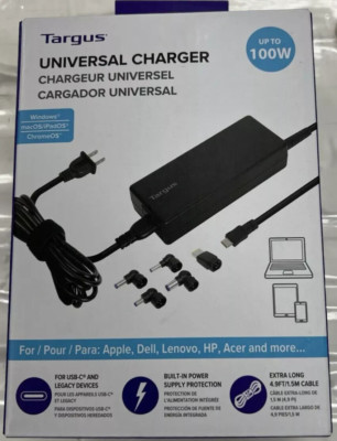 Targus Universal Charger Including all USB-C Devices - Black | eBay