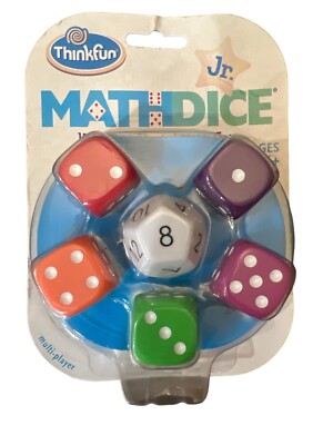 Thinkfun Jr. Math Dice Game Kids First Mental Math Game Ages 6 ...