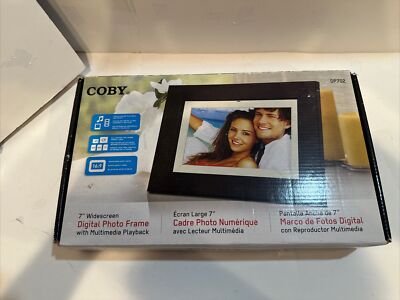 COBY 7" Widescreen Digital Photo Frame w/Multimedia Playback ~ Espresso ...