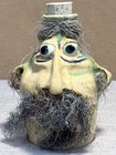 Southern Folk Art Face Jug Signed “Saggy Jug Pottery YTB Dan” Glossy ...