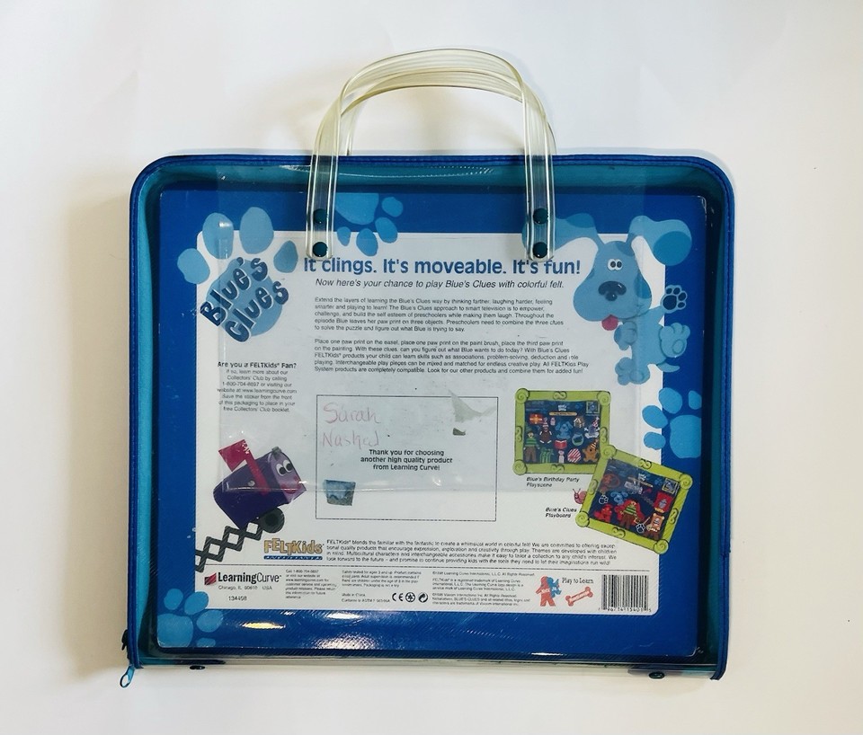 Vtg Felt Kids Blue’s Clues & Madeline Felt Boards and Take Along Tote ...