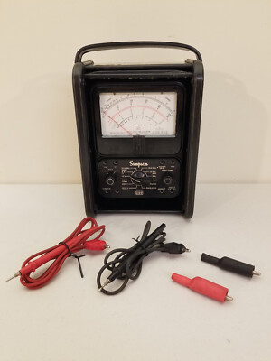Vintage Simpson Model 260 Series 6 Multimeter in Roll Case with Probes ...