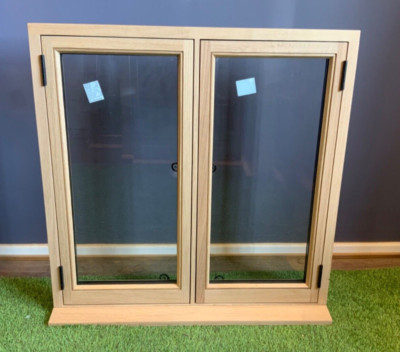 Oak Wood Hardwood Window 750mm x 750mm Flat Pack Self Assembly ...