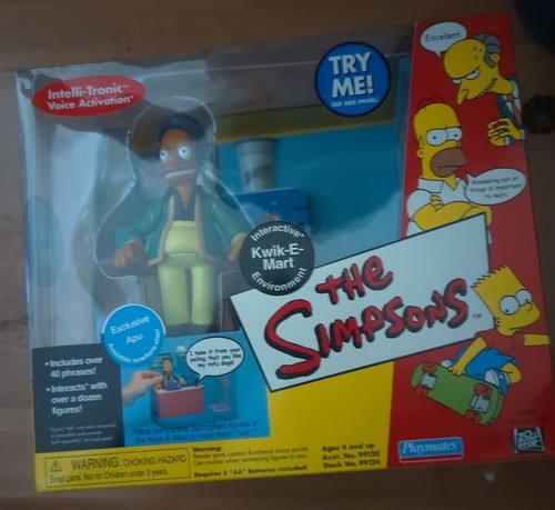 The Simpsons Apu Springfield Kwik-E-Mart Play Set Playmates 2000 NEW ...
