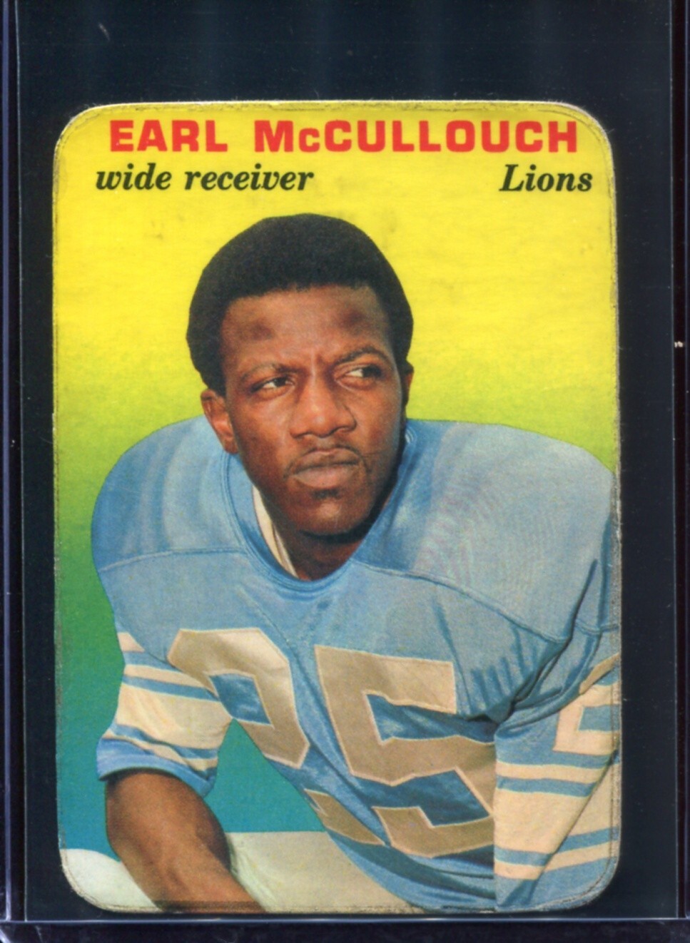 1969 Topps Football Earl McCullouch #8 Of 33 Detroit Lions | eBay