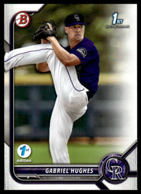 2022 Bowman Draft 1st Edition Gabriel Hughes #BD-151 1st Colorado ...