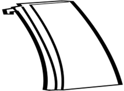 75762-47020 Toyota Moulding, rear door window frame, front lh ...