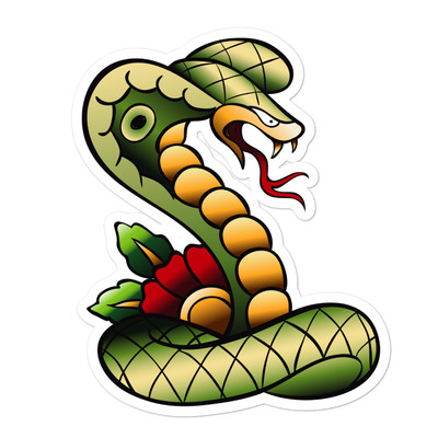 Cobra Vinyl Sticker Decal Americana Tattoo | eBay