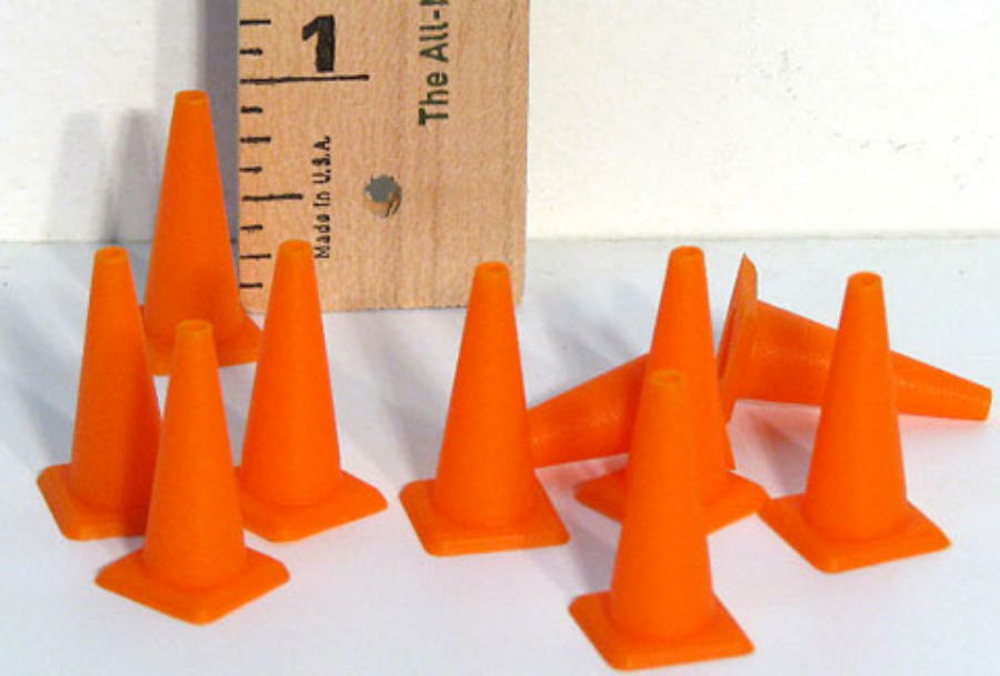 H&R Racing HR701 Safety Cones for Track Scenery (10pcs) 1:24 Slot Car ...
