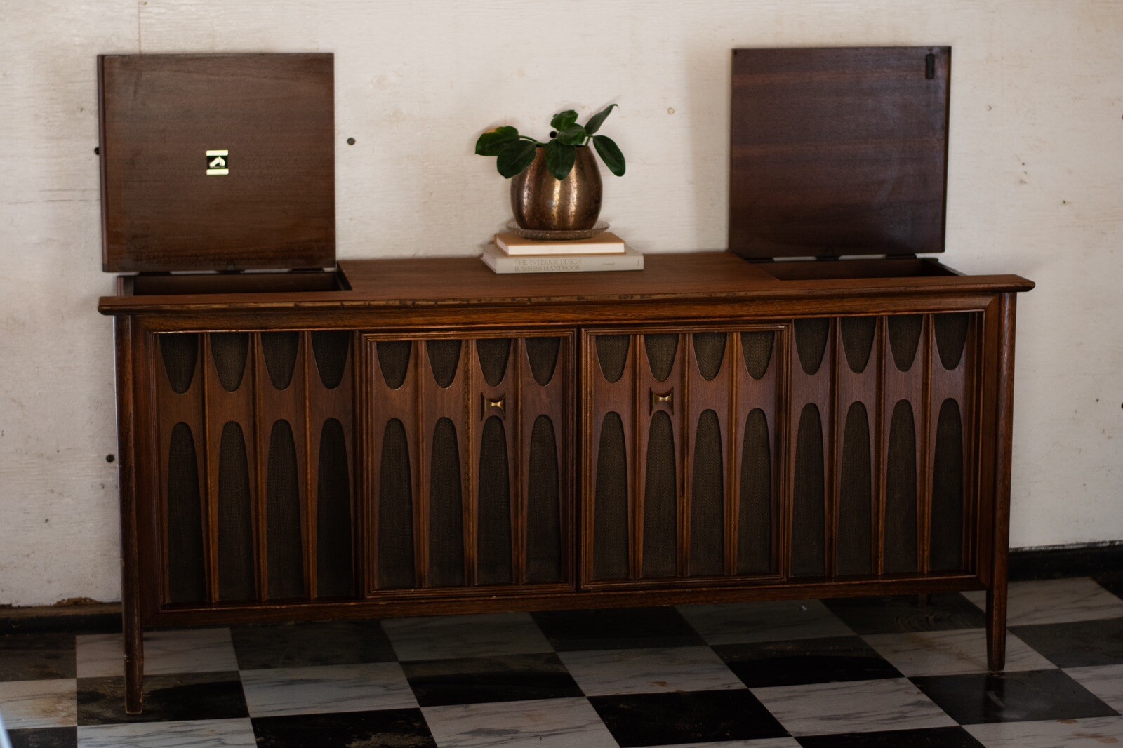 New Vista Victrola Mid Century Stereo Console | eBay