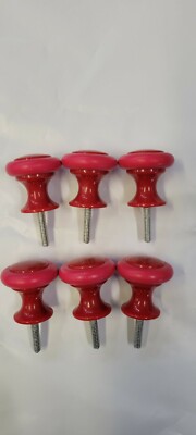 Bumper Pool Posts - Small Size - Set of 6 RED | eBay
