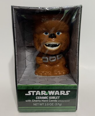 NEW Star Wars Chewbacca Wookie 5.5” Ceramic Goblet w/ Candy Gift Set ...