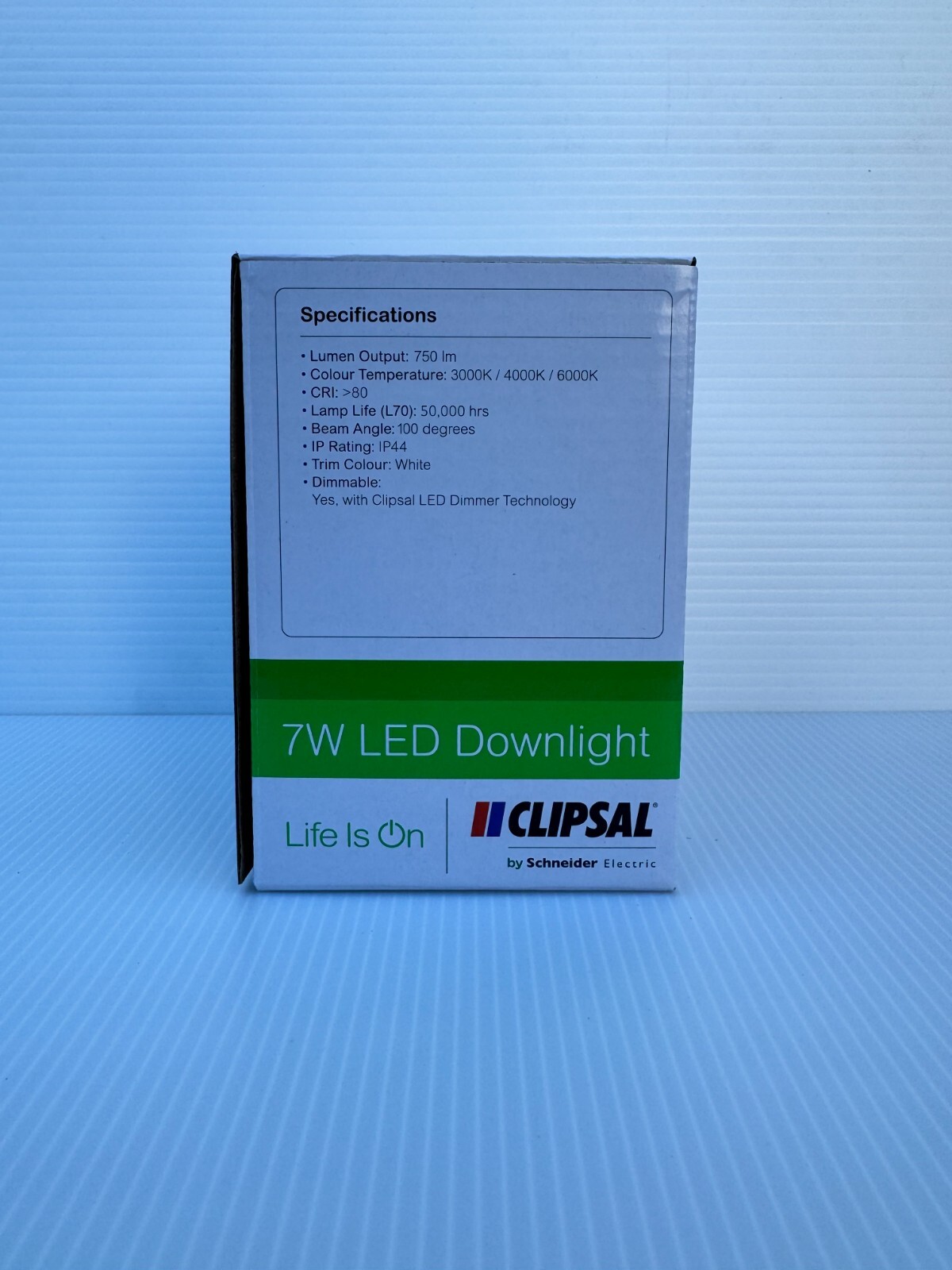 Clipsal CLITPDL1C3 Downlight Led - 7W - 750LM 3K-4K-6K - WhiteTrim Tri ...