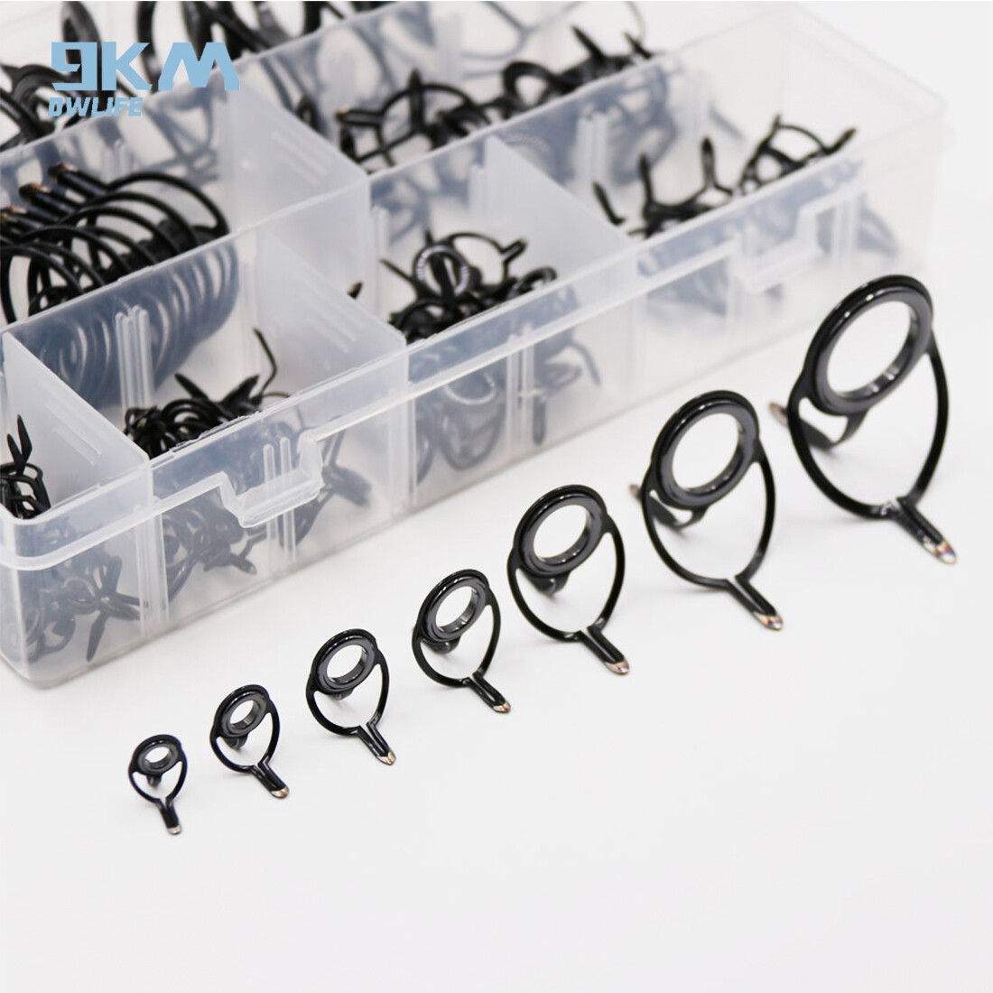 Ceramic Ring Rod Repair Kit 100Pcs Mixed Size Fishing Rod Guides Line ...