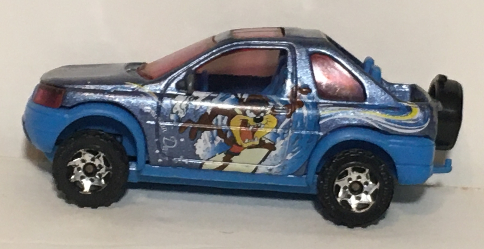 1998 MATCHBOX LAND ROVER FREELANDER TAZ TAZMANIAN DEVIL BLUE 1:59 ...