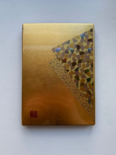 Vintage Ornate blank Japanese Address Book Lacquered Back Gold Front ...