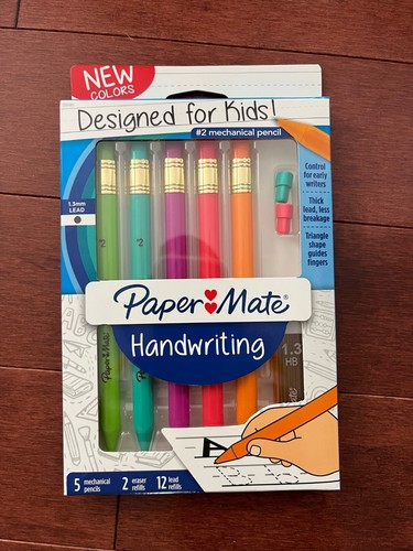 PAPER MATE HANDWRITING MECHANICAL PENCILS DESIGNED FOR KIDS - Set of 5 ...