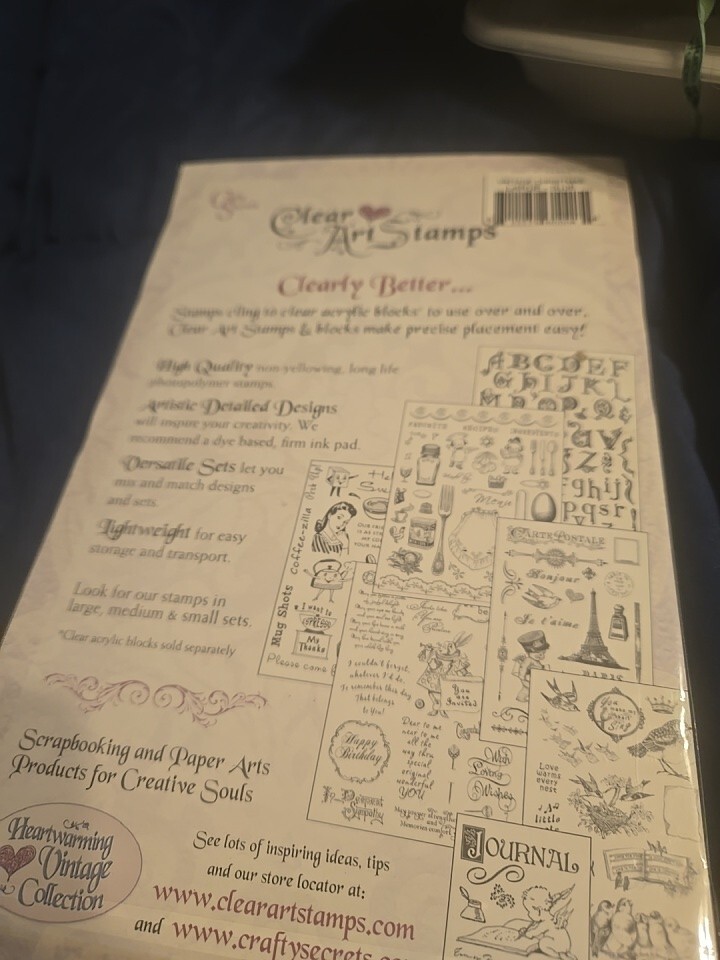 Crafty Secrets Clear Art Stamps clear rubber stamps Vintage Christmas ...