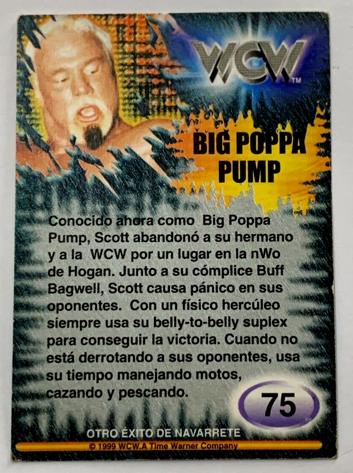 1999 WCW #075 BIG POPPA PUMP TCG Wrestling Trading Card PERU Edition ...