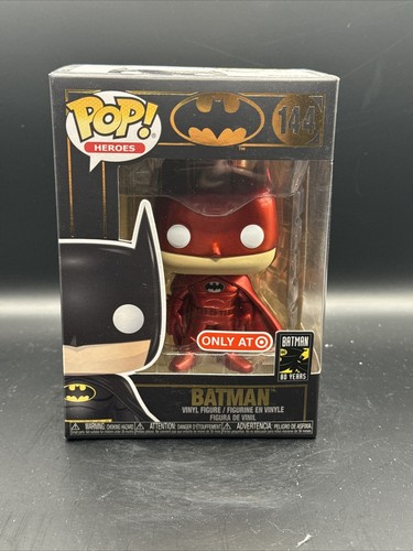 Funko Pop Red Batman #144 Target Exclusive Metallic Red Batman W ...